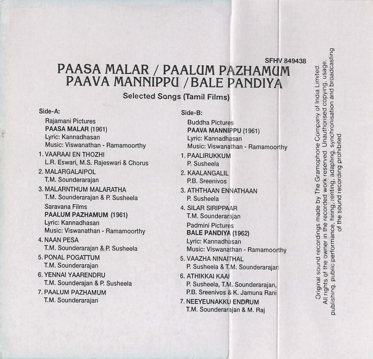 Paasamalar – Palum Pazhamum – Paava Mannippu – Bale Pandiya3 – IsaiShop